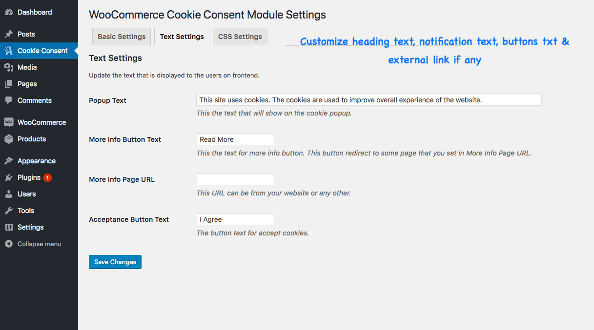 WooCommerce EU Cookie Consent Plugin, Wordpress GDPR Compliance by Addify